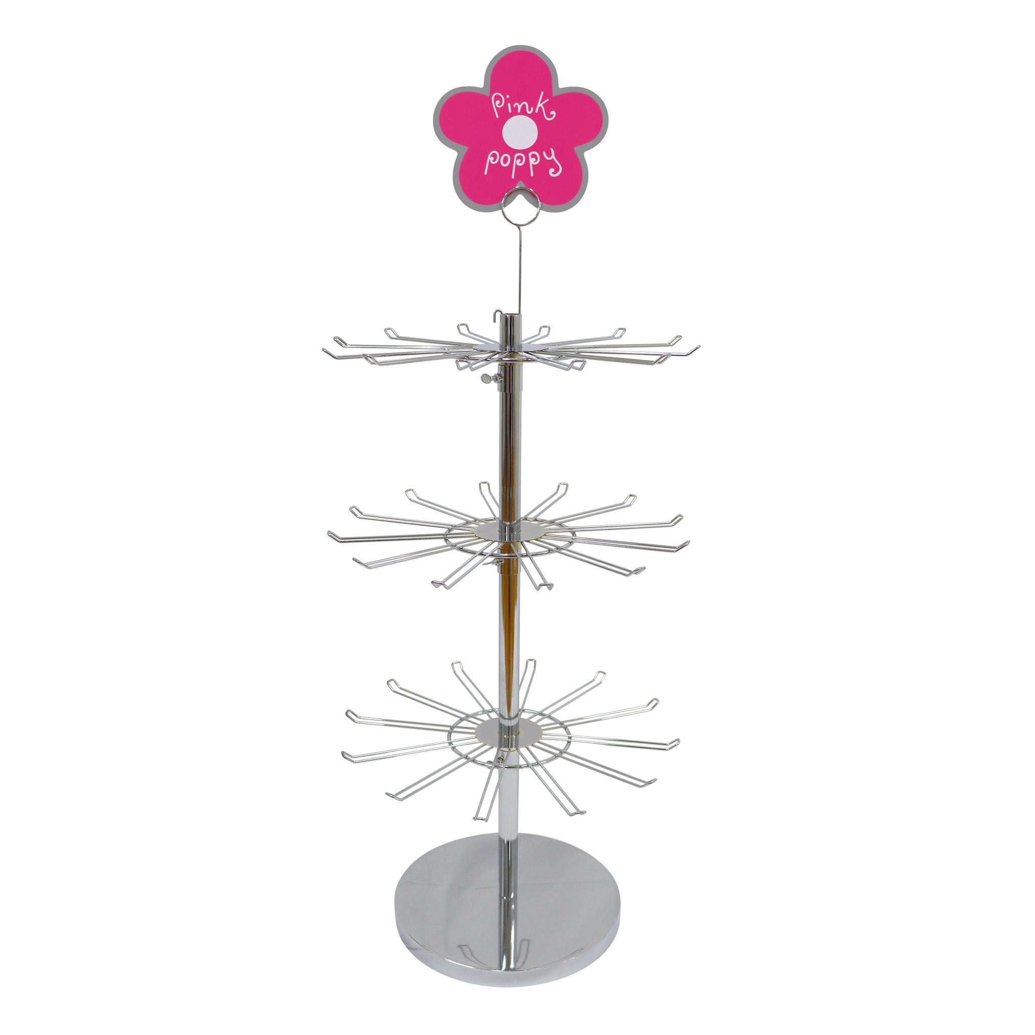 36 hook round base counter stand