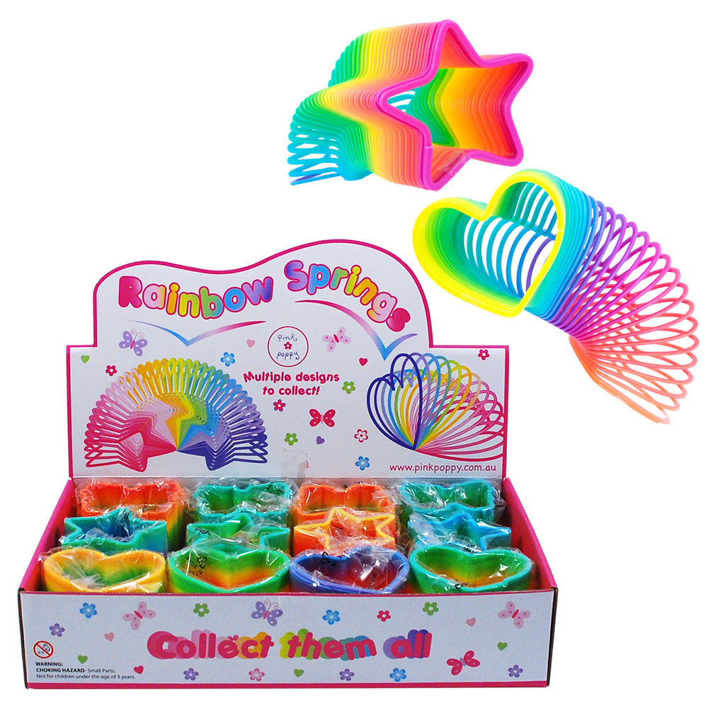 80mm Shaped Rainbow Slinky | Pack of 12